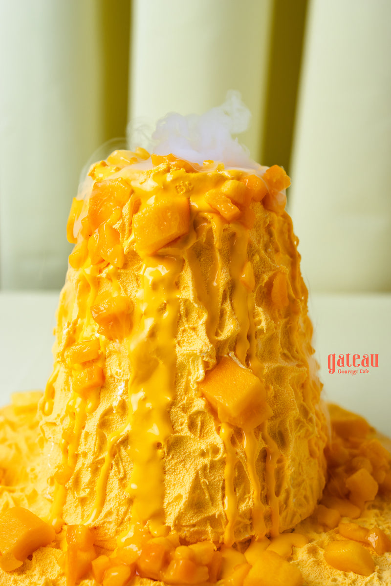 Fresh Mango Layered Cake with Creamy Mango Topping | Gateau Gourmet