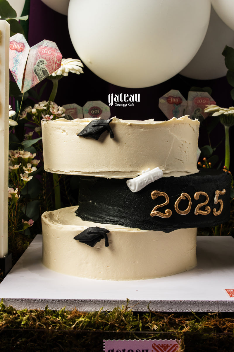 Graduation Cake Arrangement with Balloons & Personalized Decor 2025 ...