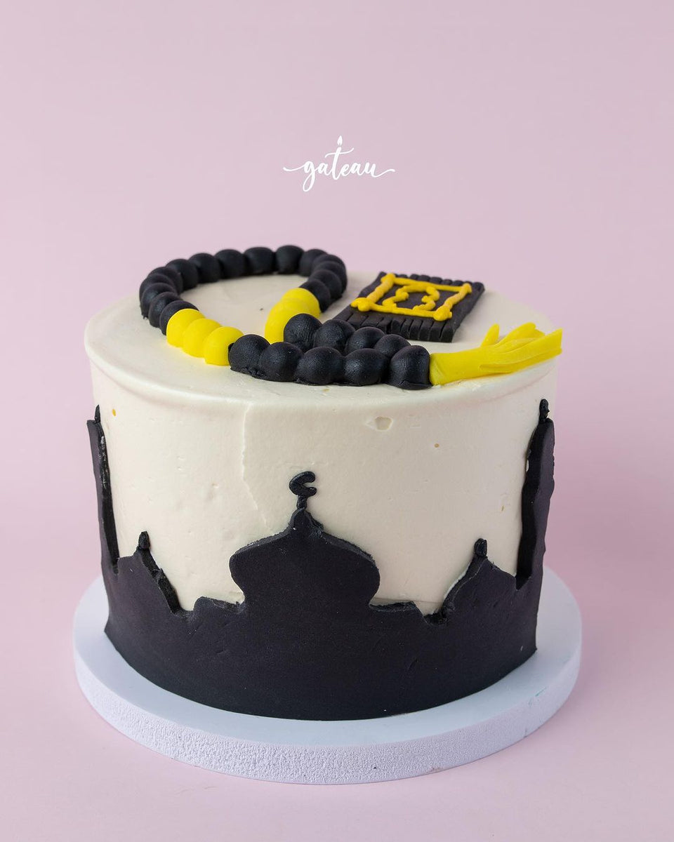 Kaaba Themed Cake with Elegant Islamic Design | Gateau Gourmet