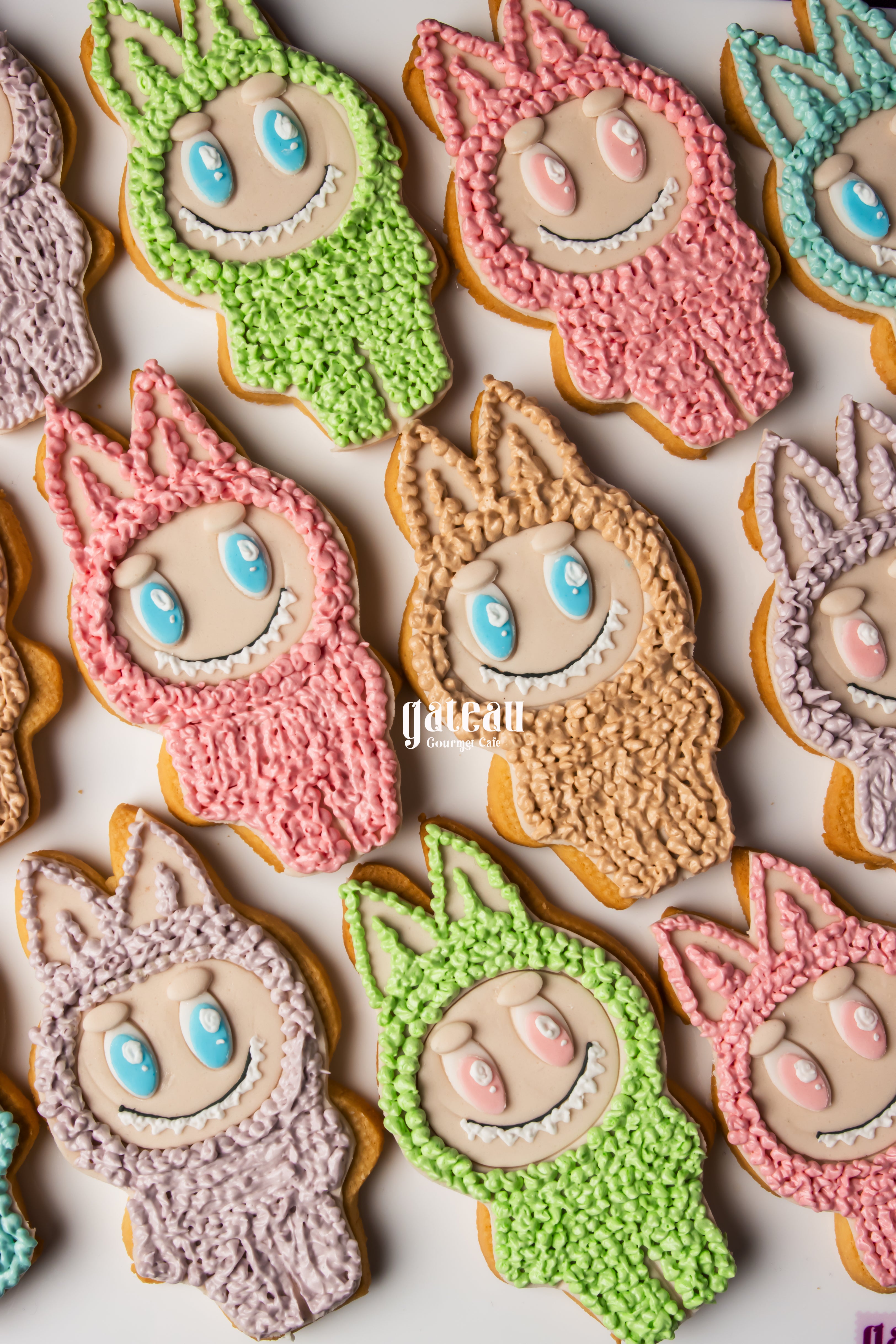 Labubu Character Cookies - Colorful Cute Iced Cookies | Gateau Gourmet